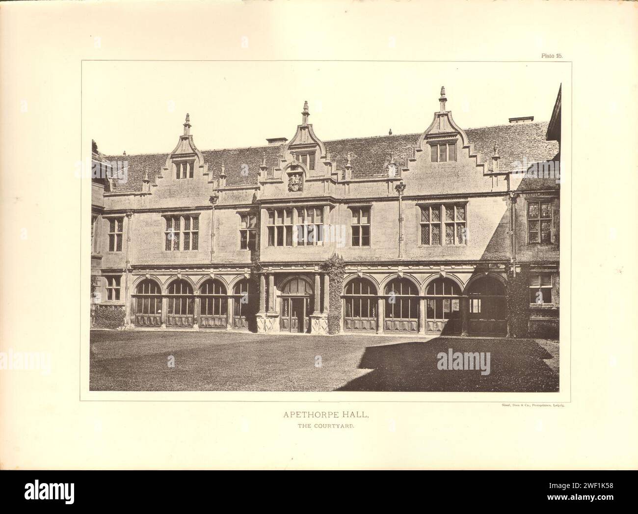 Architecture of the renaissance in England Plate 15 Apethorpe Hall the ...