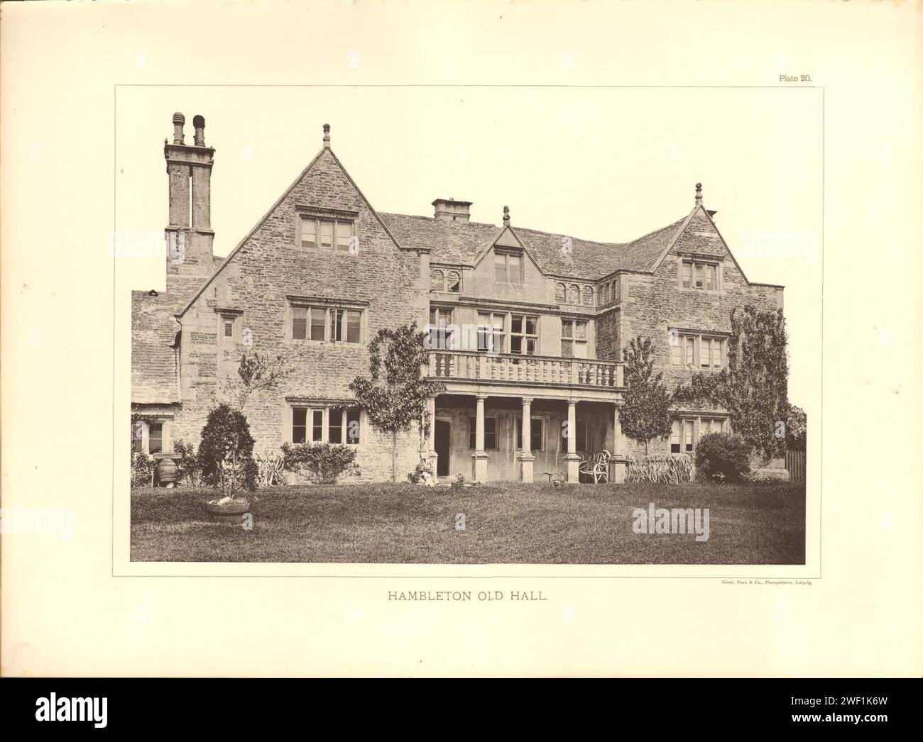 Architecture of the renaissance in England Plate 20 Hambleton Old Hall ...