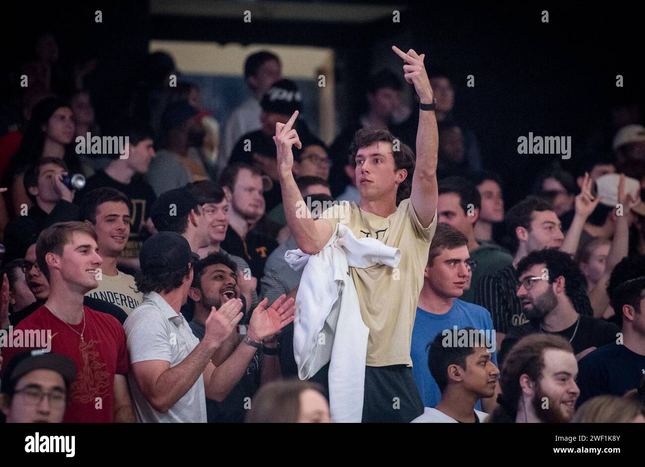 Nashville, Tennessee, USA. 27th Jan, 2024. A member of Vanderbilt ...