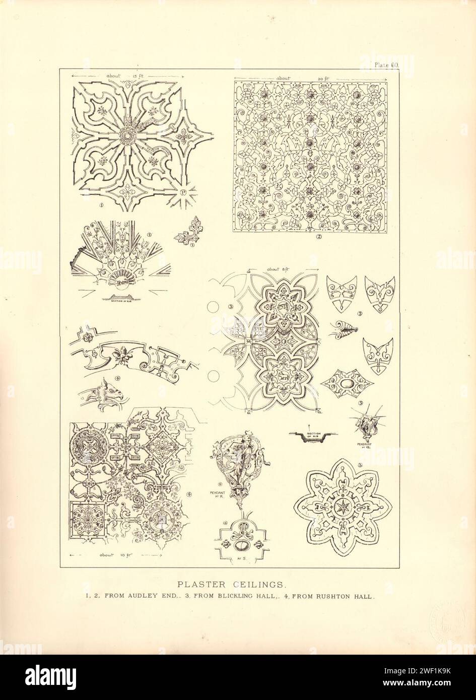 Architecture of the renaissance in England Plate 60 Plaster ceilings ...