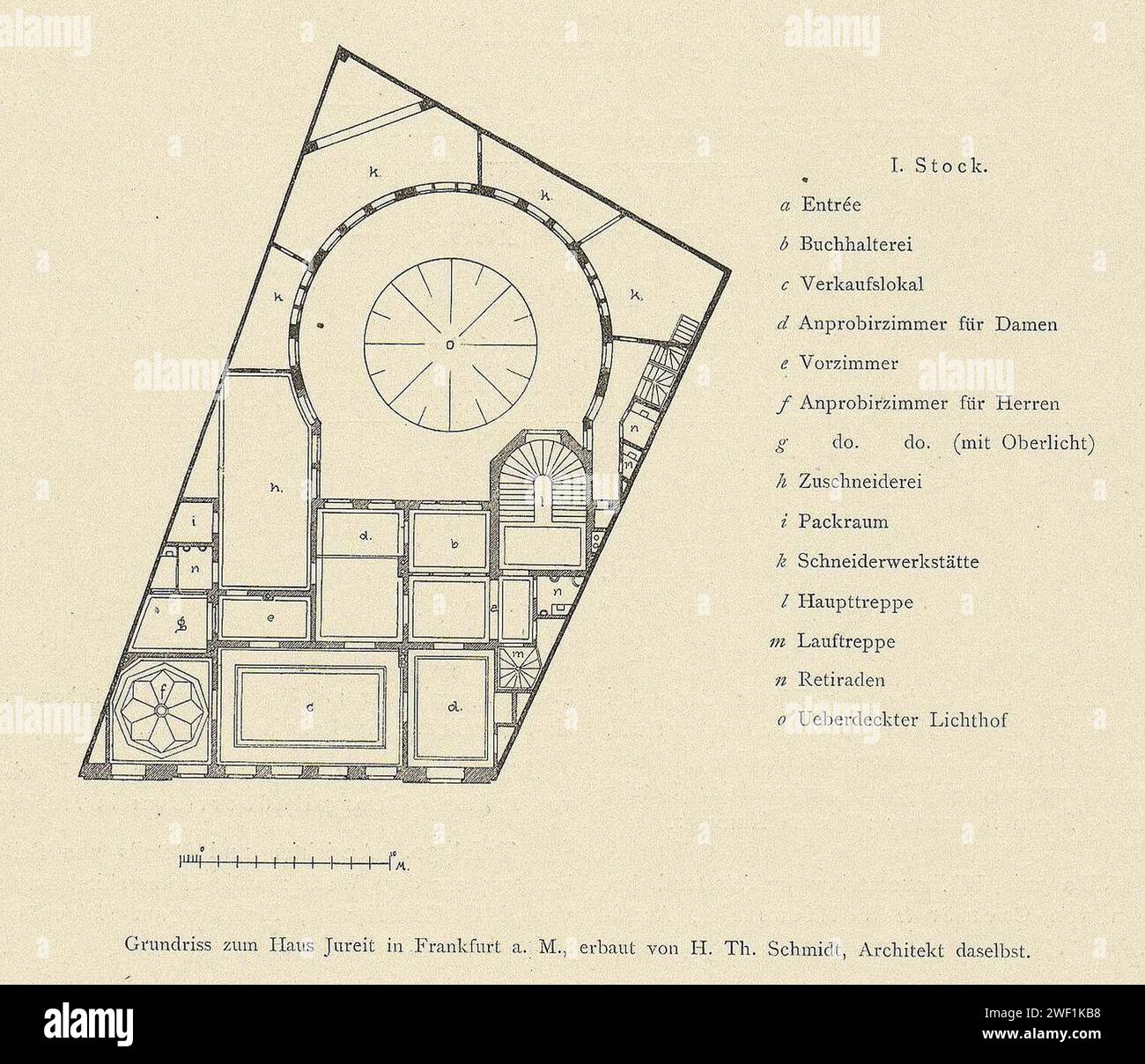 Architektonische Rundschau 1885 - Haus Jureit (first floor plan) - H. T ...
