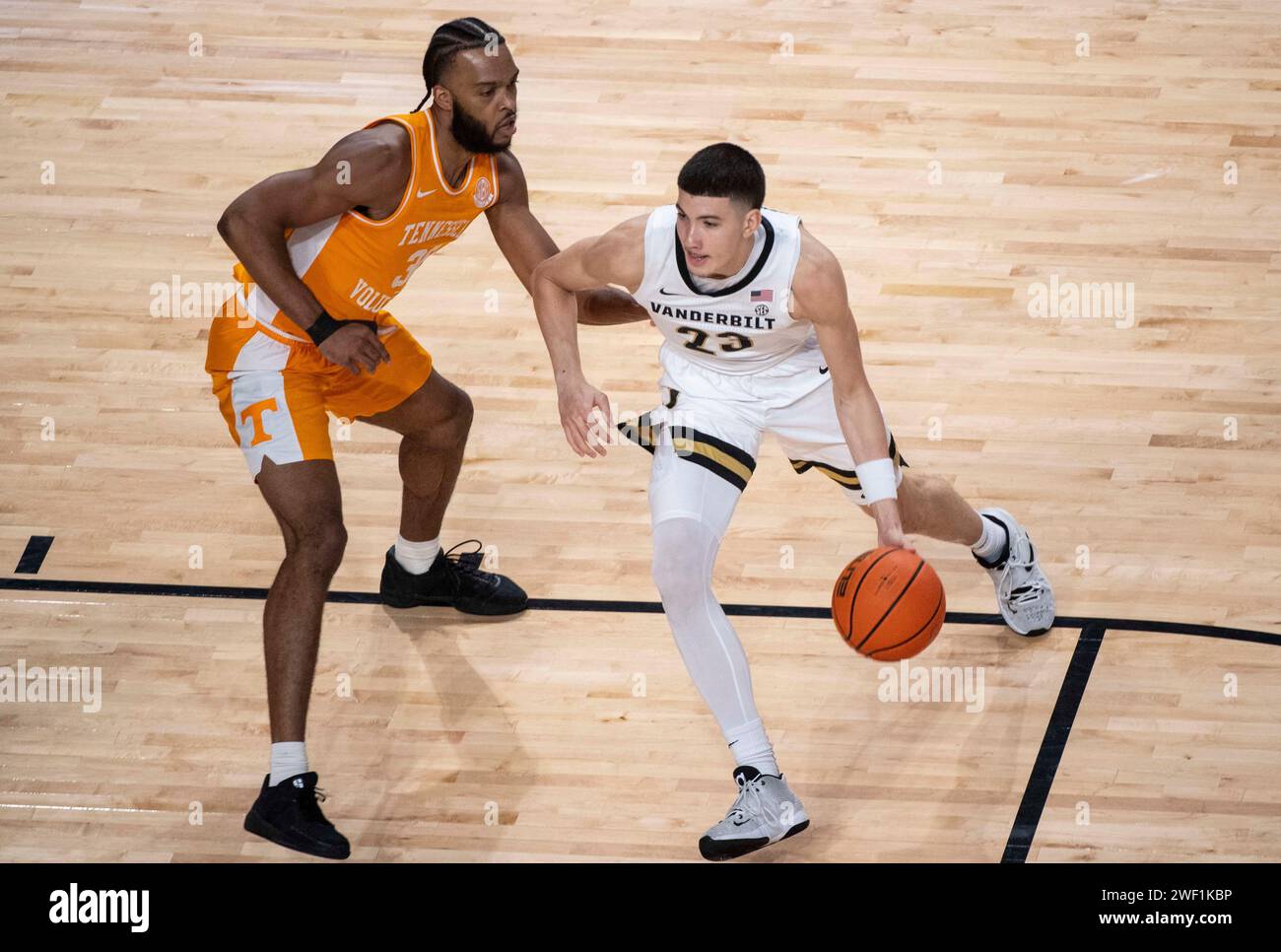 Nashville, Tennessee, USA. 27th Jan, 2024. Vanderbilt Commodores guard ...