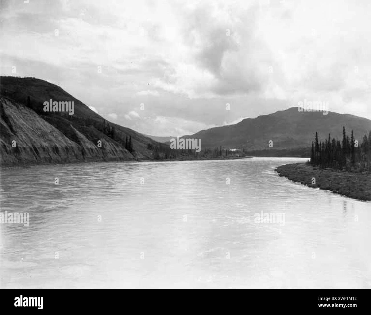 Area of the Yukon River historically known as The Thirty Mile, ca 1914 ...