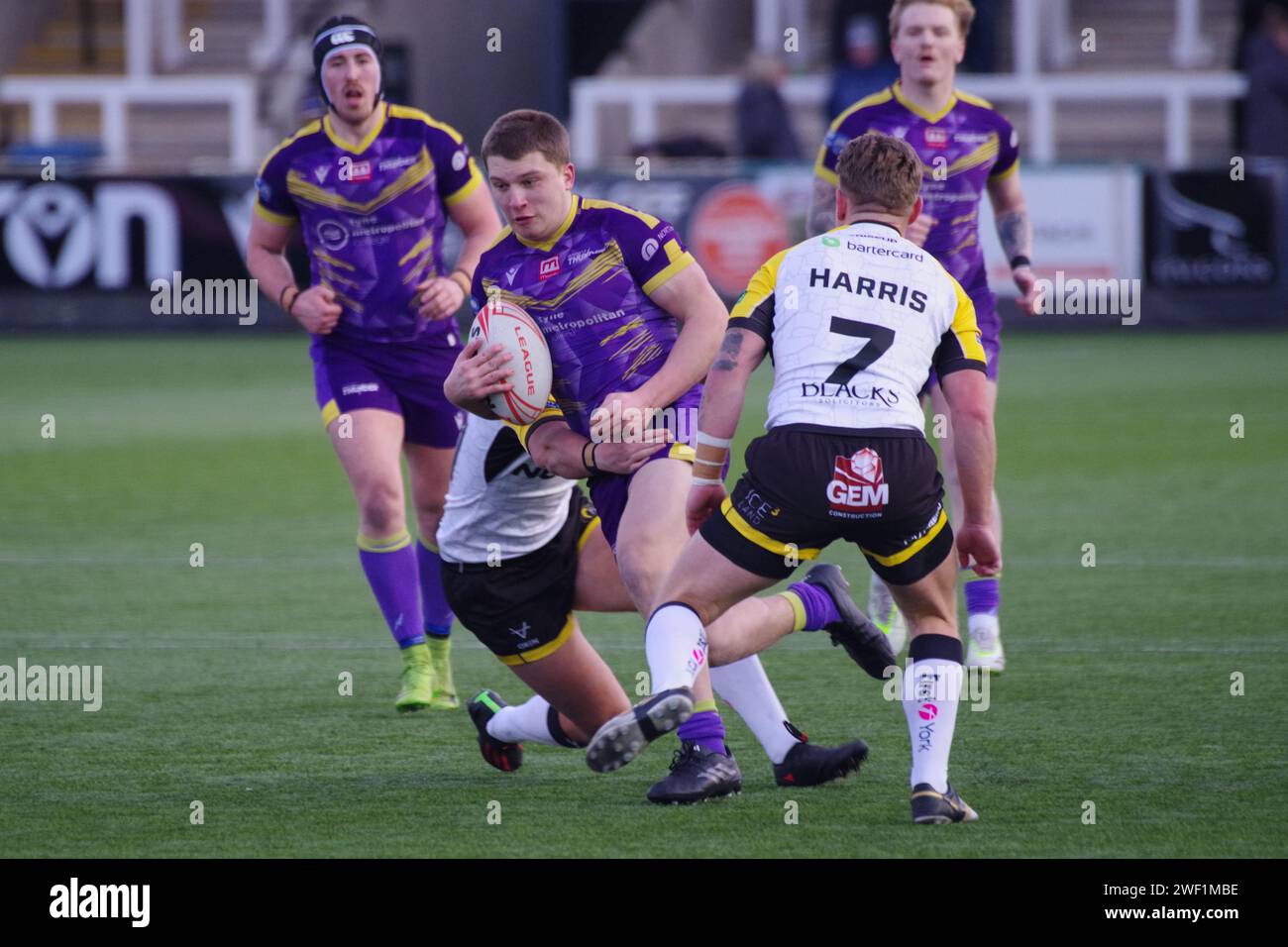 Newcastle upon Tyne, 27 January 2024. Action from the match between ...