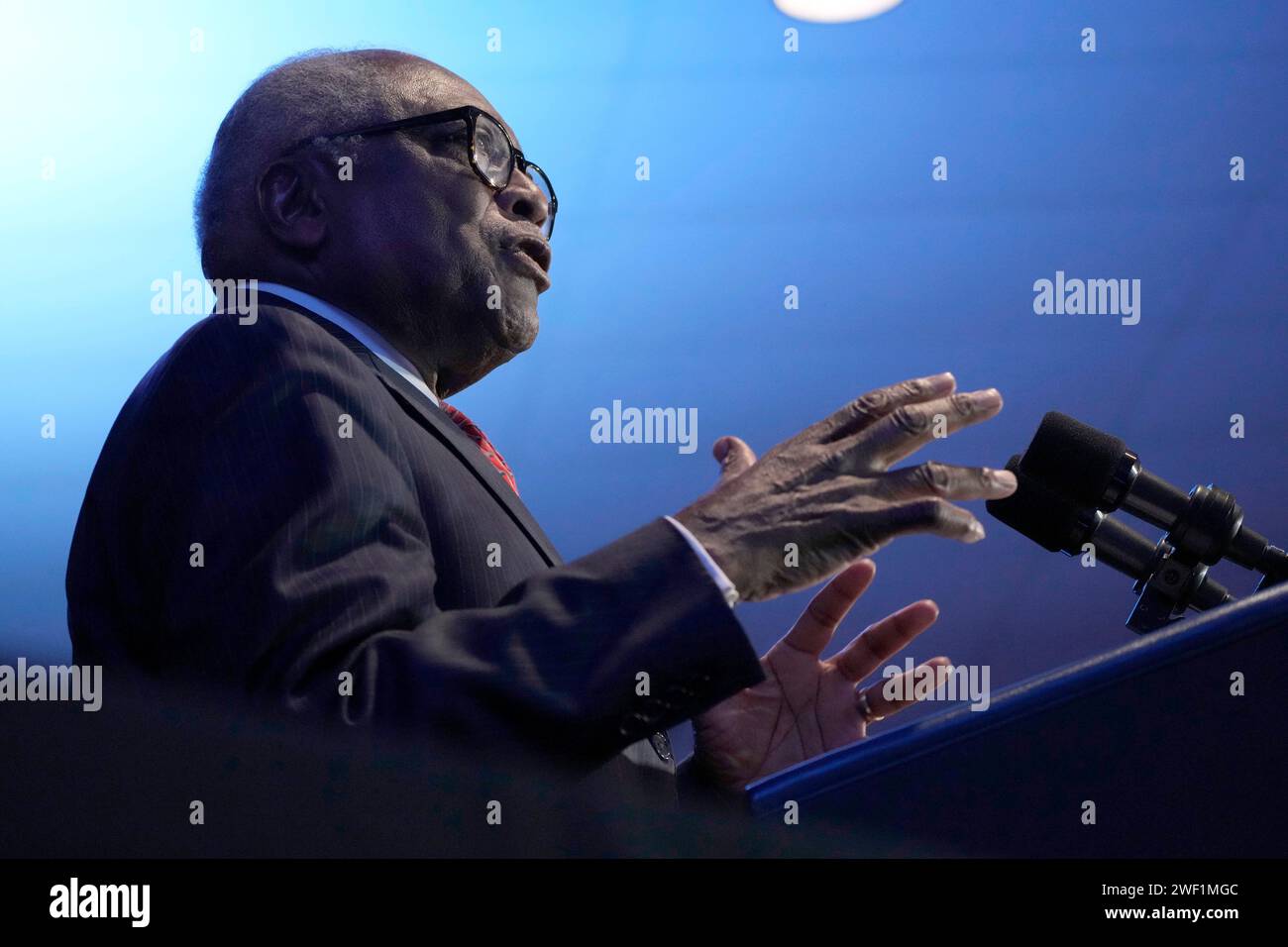 Rep. Jim Clyburn, D-S.C., speaks at South Carolina's First in the ...