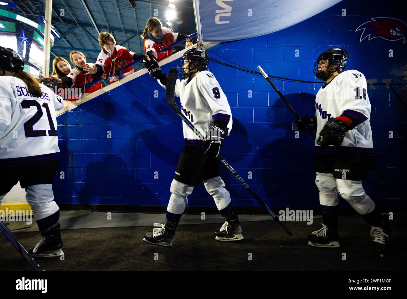 Tsongas Center. 27th Jan, 2024. Massachusetts, USA; Minnesota defender ...