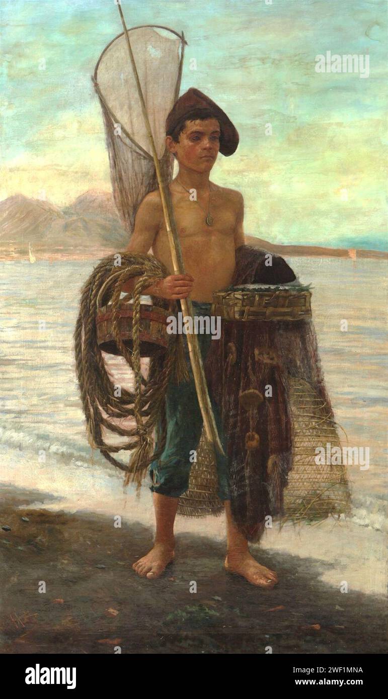 Fisher Boy by Giulio Amodio Stock Photo - Alamy