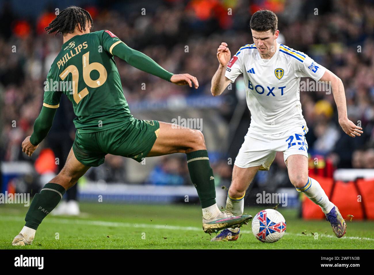 Elland Road, Leeds, Yorkshire, UK. 27th Jan, 2024. FA Cup Fourth Round ...