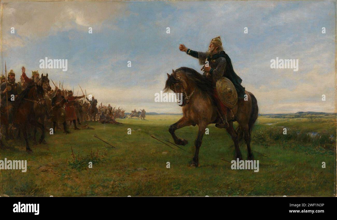 Peter Nicolai Arbo - Painting Stock Photo - Alamy