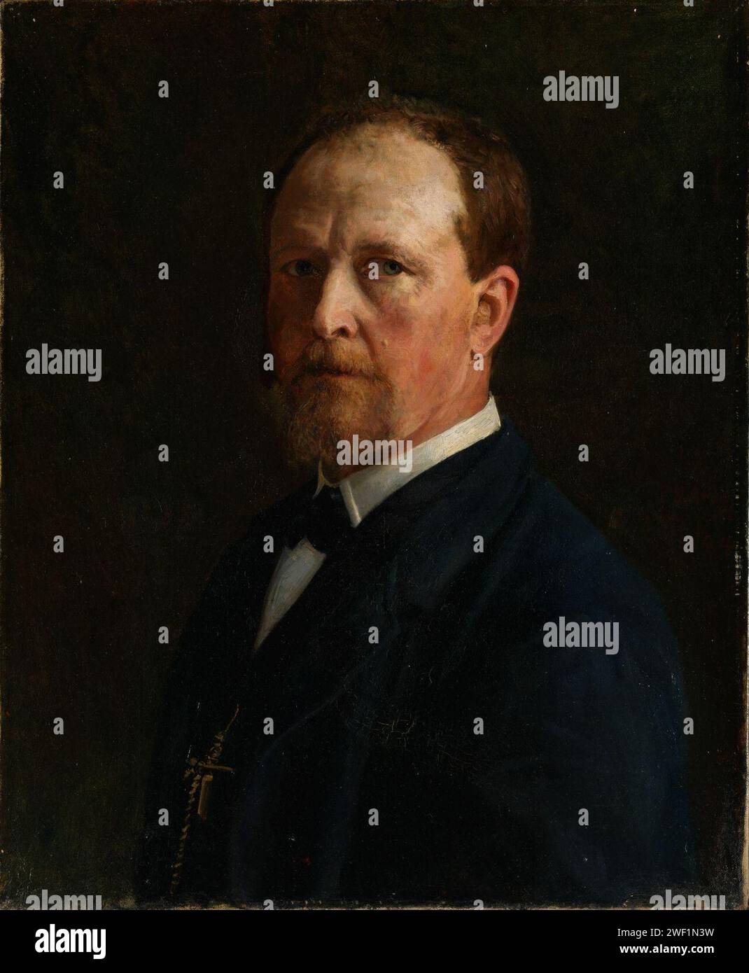 Peter Nicolai Arbo - Self-Portrait Stock Photo - Alamy