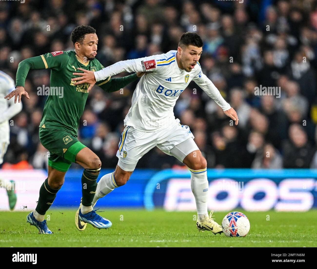 Elland Road, Leeds, Yorkshire, UK. 27th Jan, 2024. FA Cup Fourth Round ...