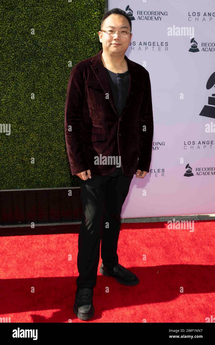 Kevin Xu attends the arrivals of the Recording Academy® Los Angeles ...
