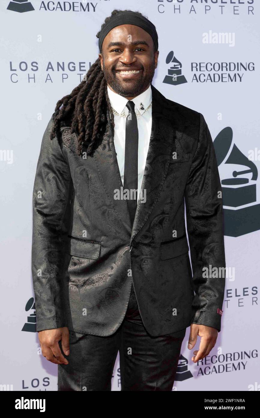 Alexander Lloyd Blake attends the arrivals of the Recording Academy ...
