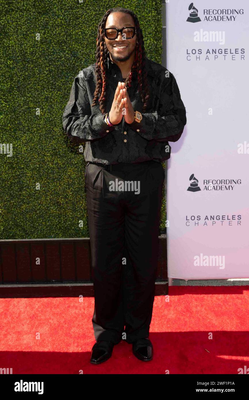 Los Angeles, USA. 27th Jan, 2024. Kizzo attends the arrivals of the ...