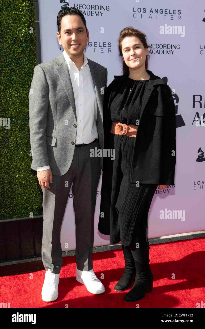 Los Angeles, USA. 27th Jan, 2024. Jason Baum and Zoe Schack attend the ...