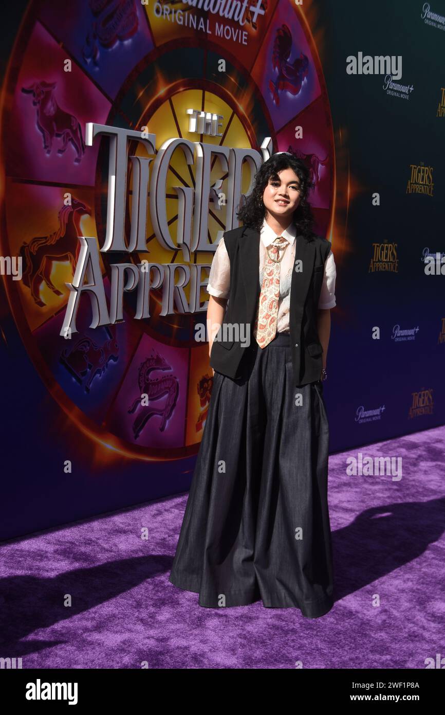 Los Angeles, California, USA 27th January 2024 Actress Sam Morelos ...