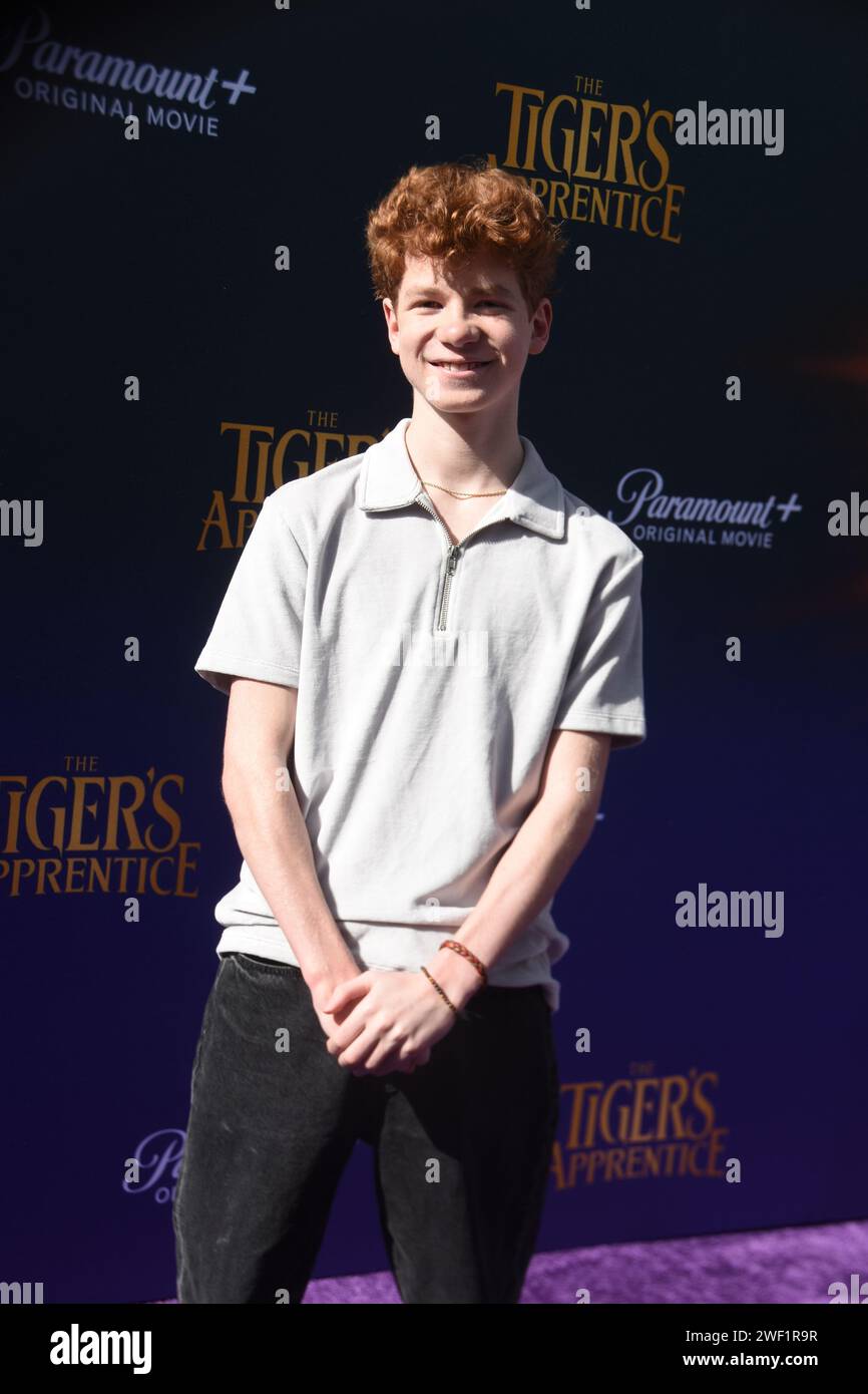 Los Angeles, California, USA 27th January 2024 Actor Landon Gordon ...