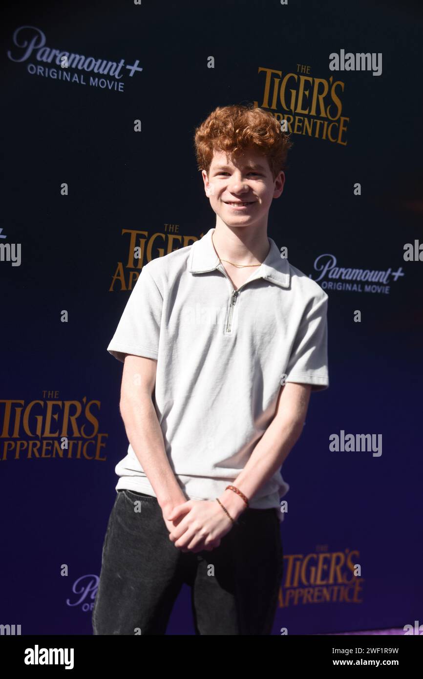 Los Angeles, California, USA 27th January 2024 Actor Landon Gordon ...