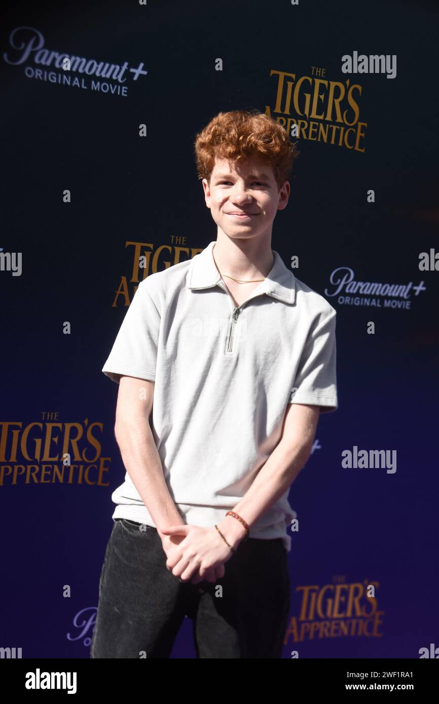 Los Angeles, California, USA 27th January 2024 Actor Landon Gordon ...