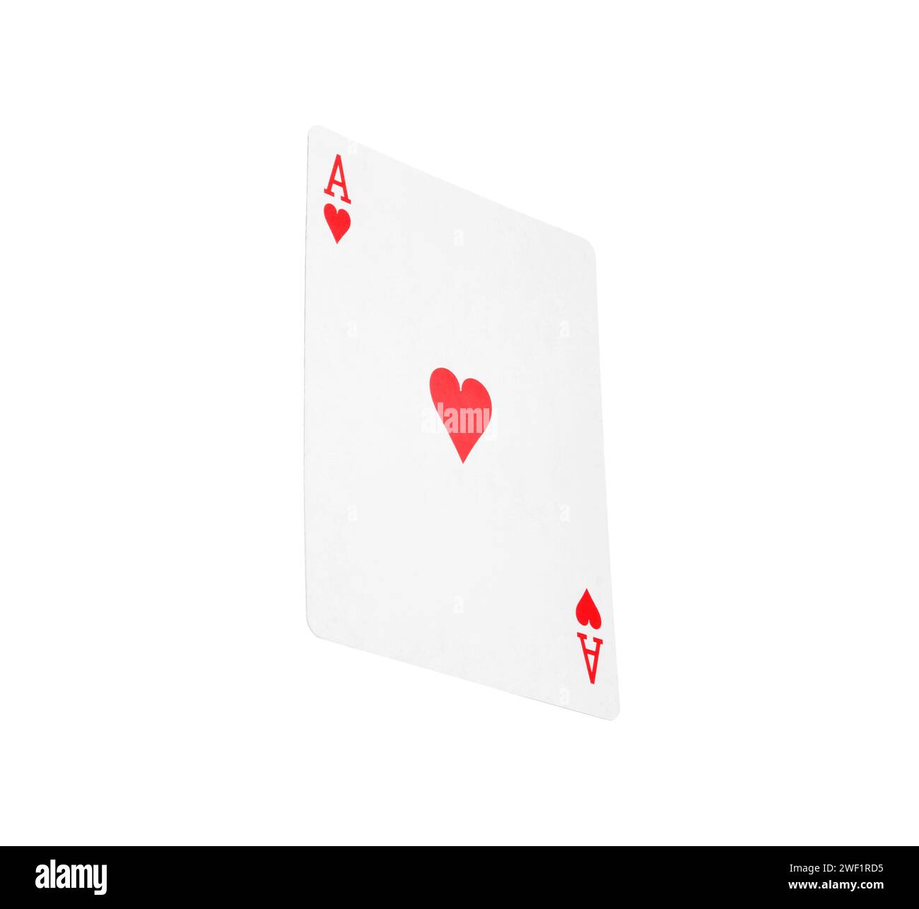 Playing card isolated on white. Poker game Stock Photo - Alamy