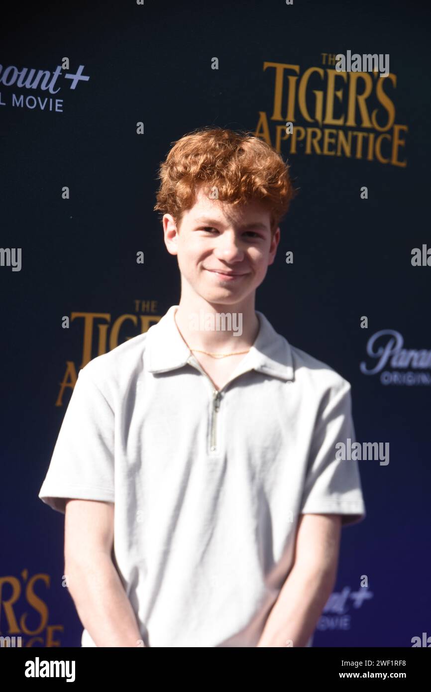 Los Angeles, California, USA 27th January 2024 Actor Landon Gordon ...