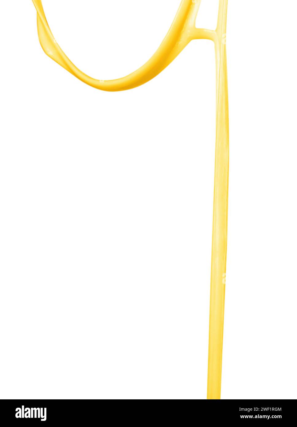 Stretching delicious melted cheese isolated on white Stock Photo - Alamy