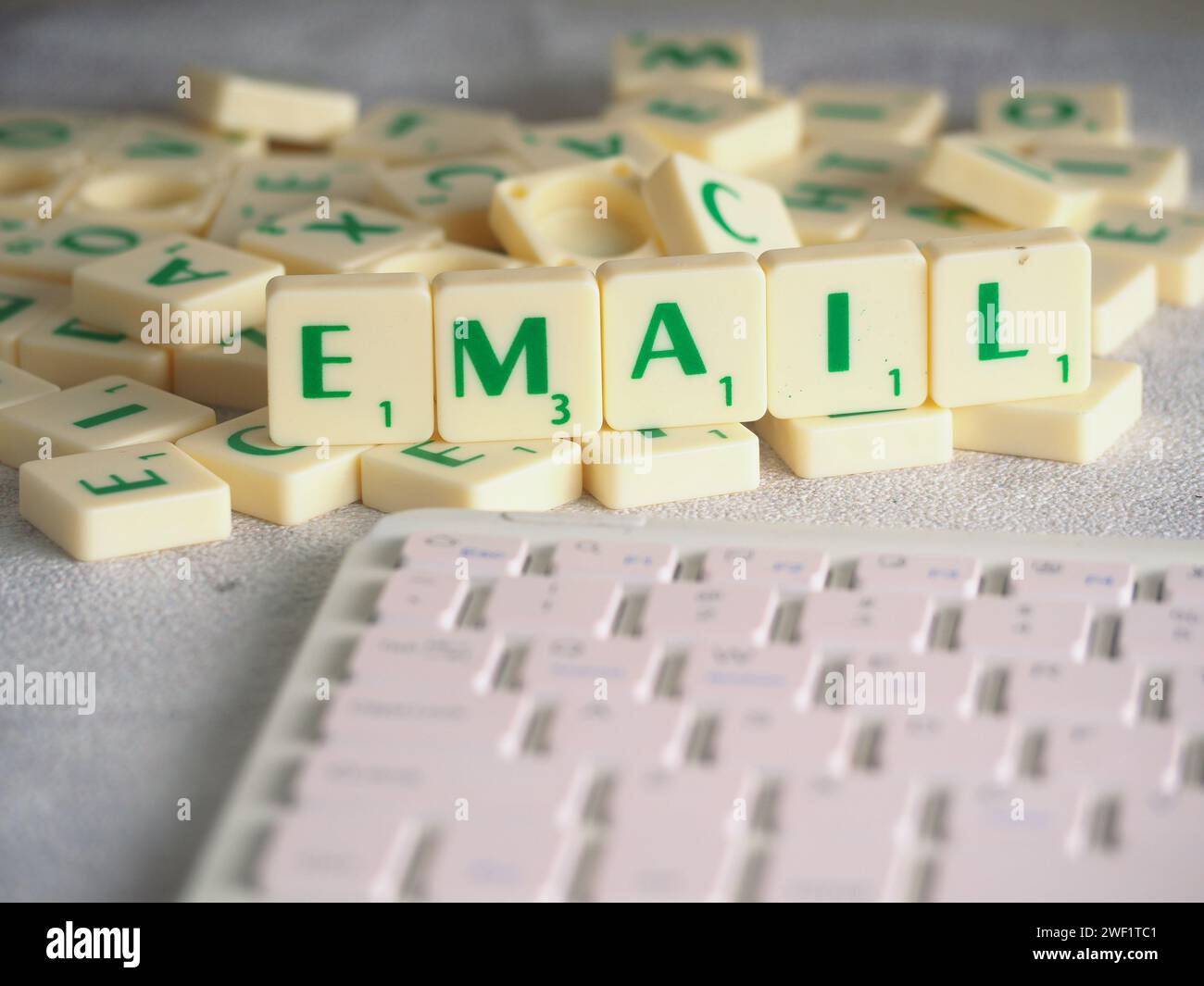 Scrabble letters spelling words EMAIL Stock Photo - Alamy