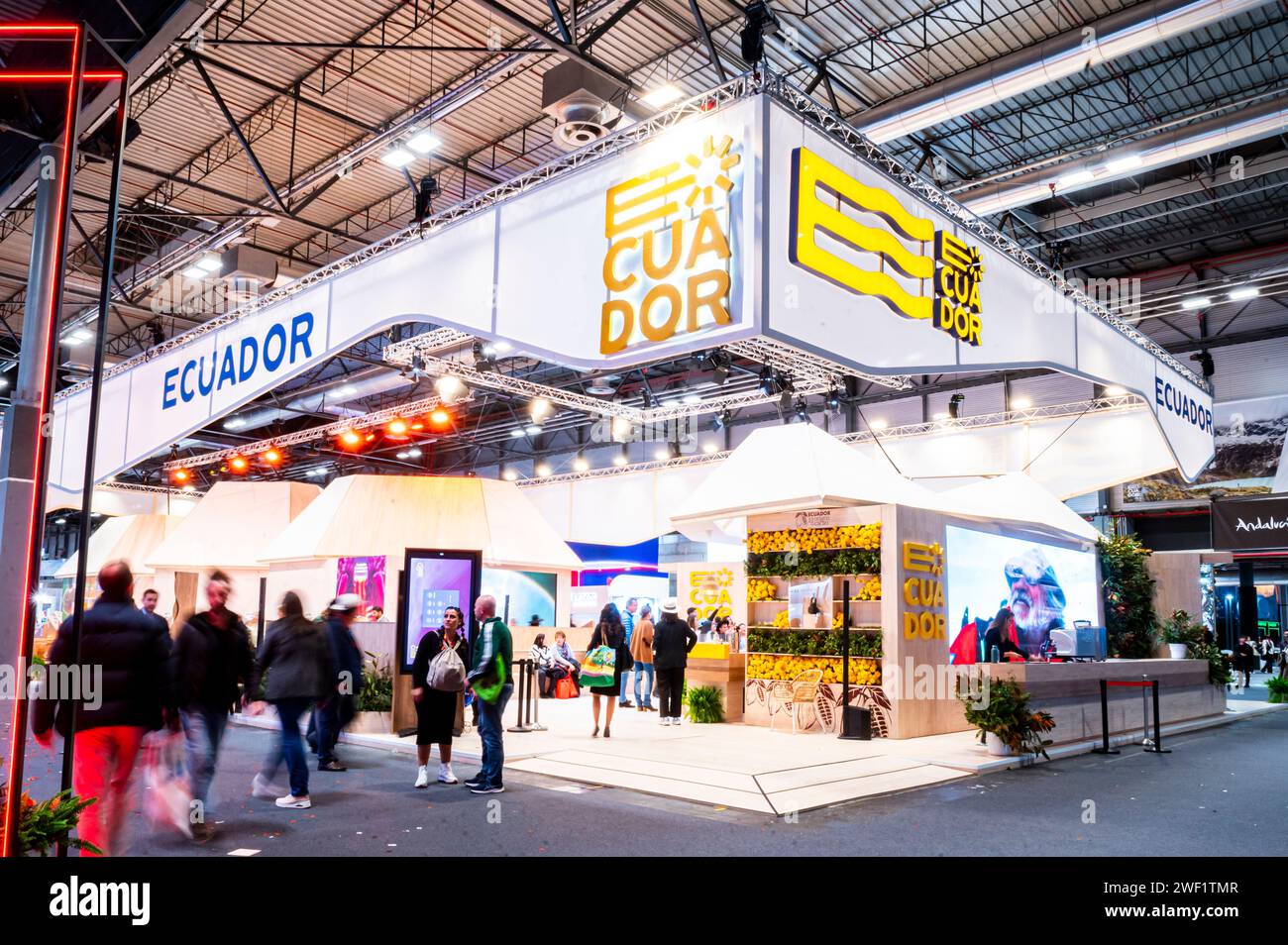 Madrid, Spain. 26th Jan, 2024. General view of the Ecuador pavilion at ...