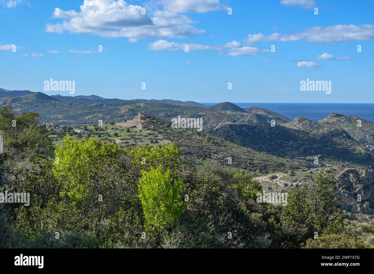 mountains sea bay on the Mediterranean sea in winter 3 Stock Photo - Alamy