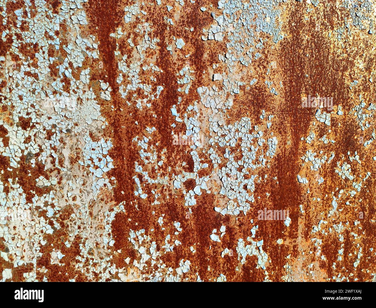 Rusted colorful painted metal wall. Rusty metal background with streaks ...