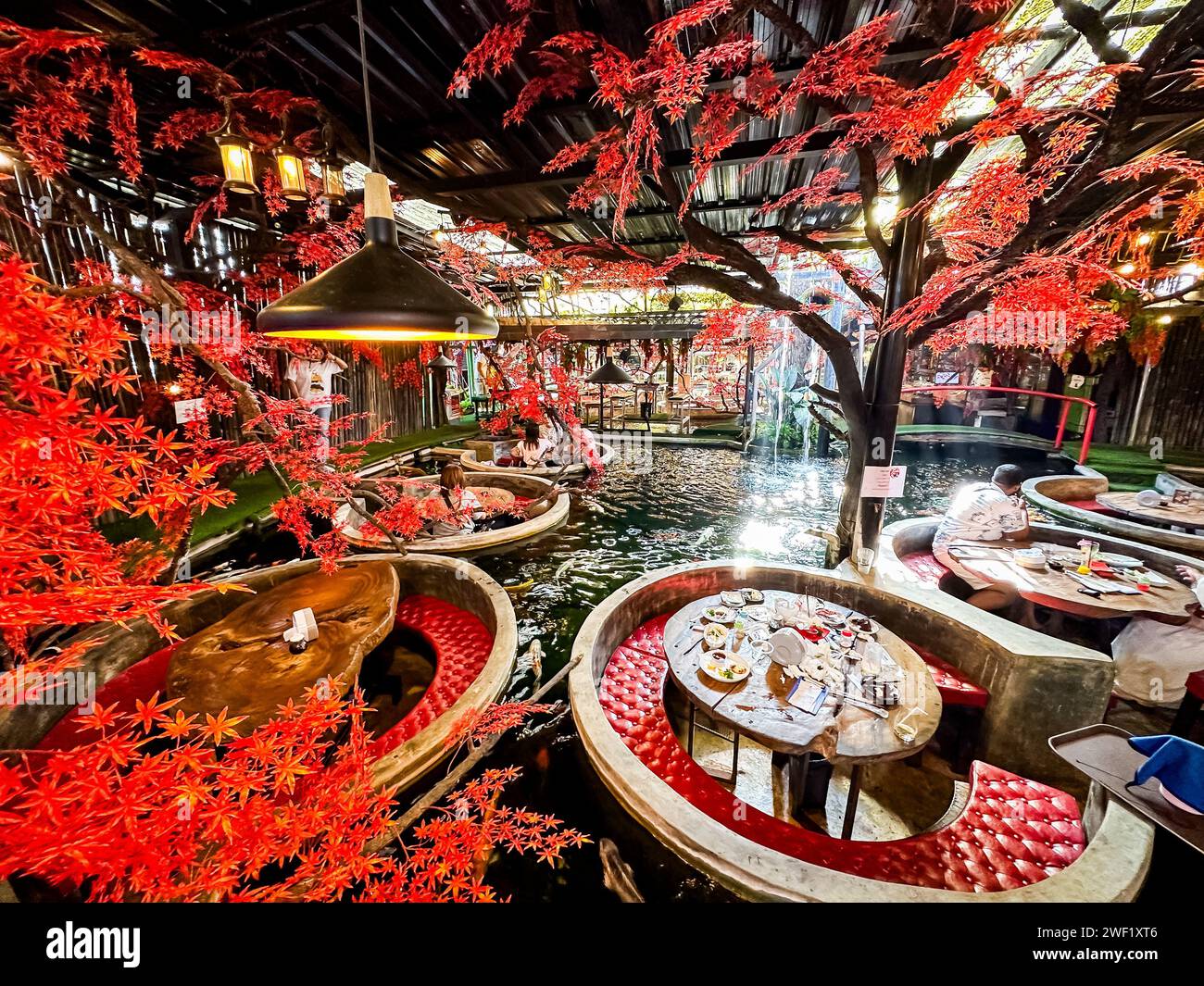 Carp Cafe in Chiang Mai, Thailand Stock Photo - Alamy