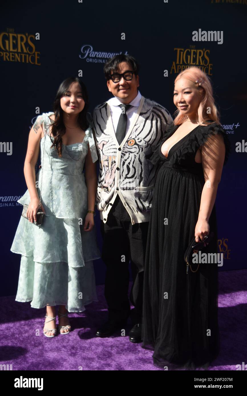 Los Angeles, California, USA 27th January 2024 Nick Cho (C) attends ...