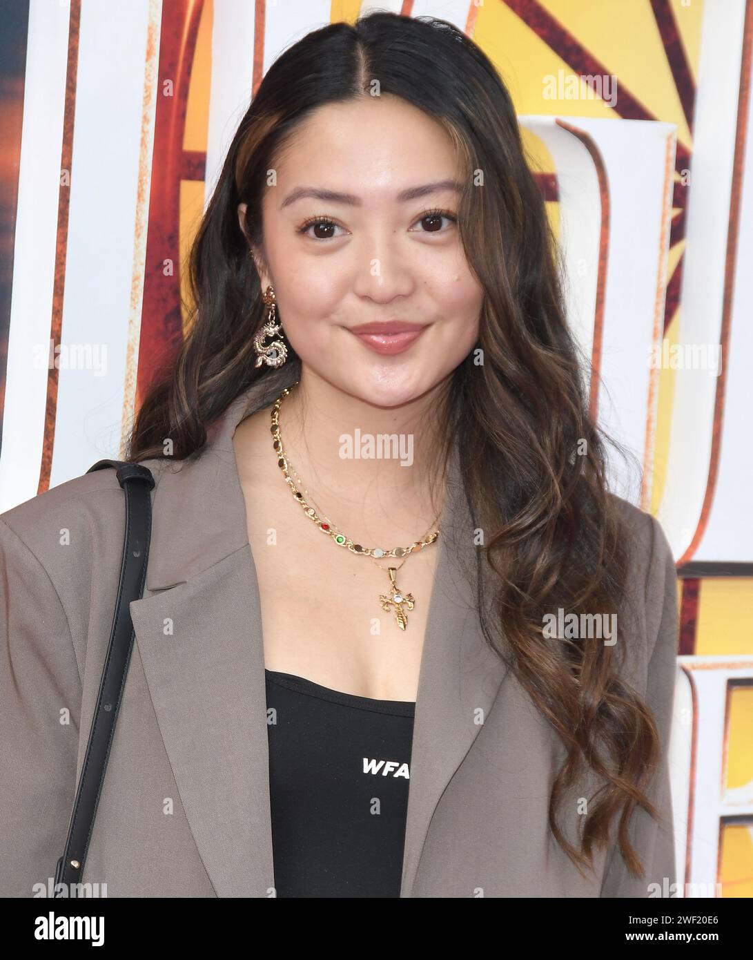Los Angeles, USA. 27th Jan, 2024. Chelsea Zhang arrives at the ...