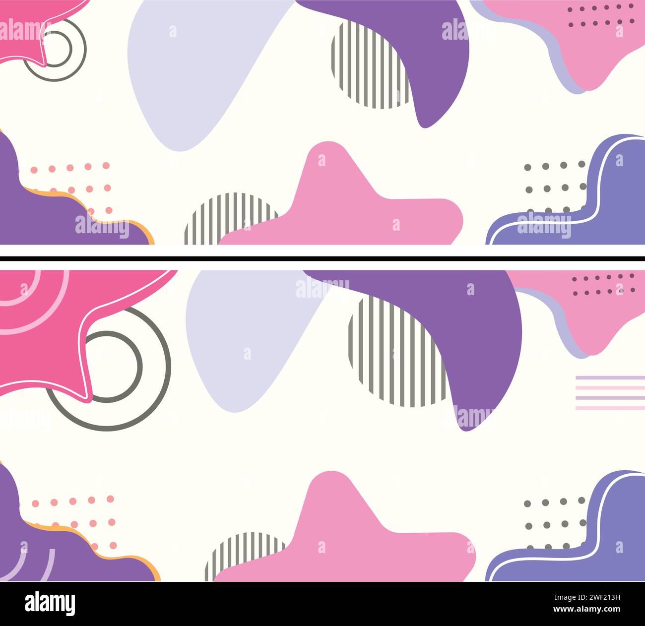 Abstract background colorful Memphis flat geometric shapes Design for ...