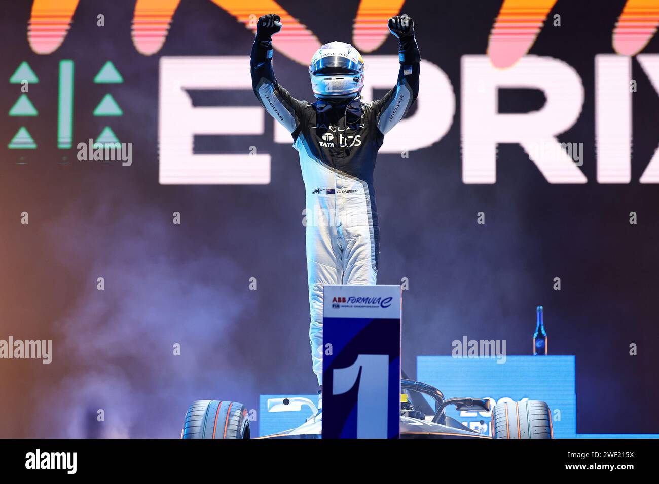 Riyadh, Saudi Arabia. 27th Jan, 2024. Jaguar TCS Racing's driver Nick ...