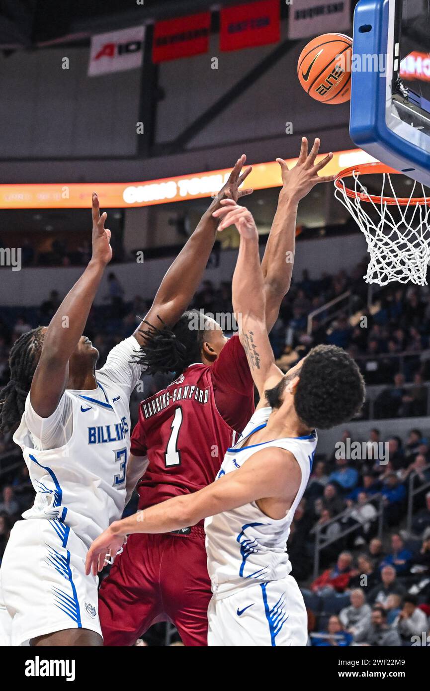 JANUARY 27, 2024: Massachusetts Minutemen forward Daniel Hankins ...