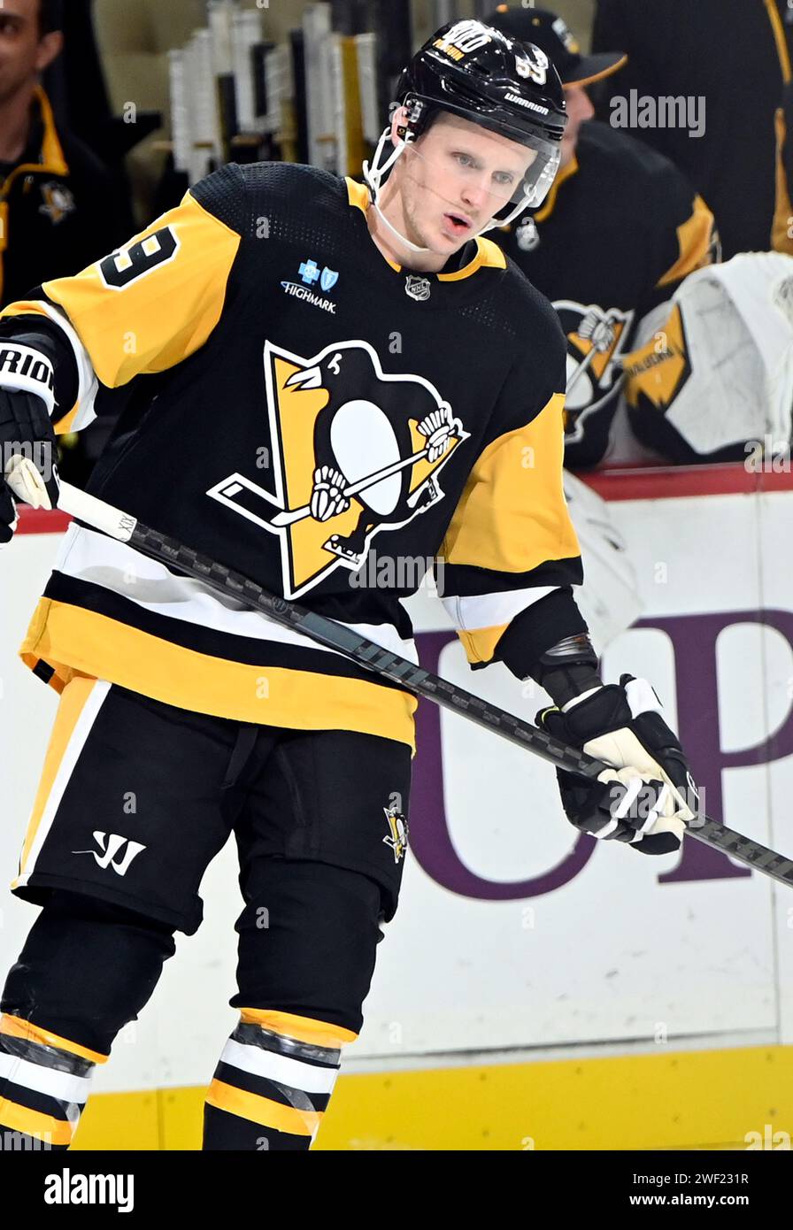 Pittsburgh, United States. 27th Jan, 2024. Pittsburgh Penguins left ...