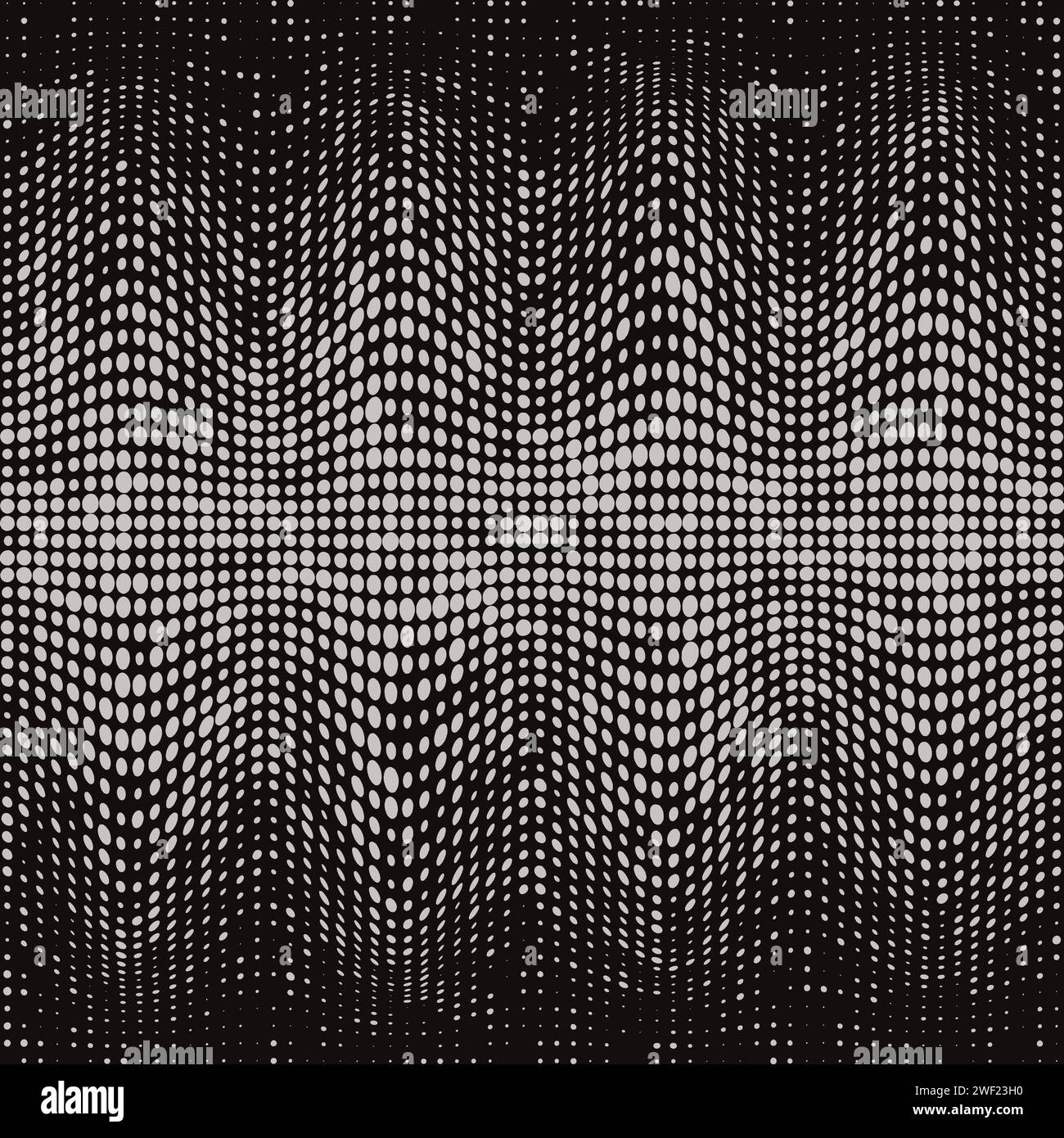 Seamless pattern Abstract halftone background Grey dots on black ...