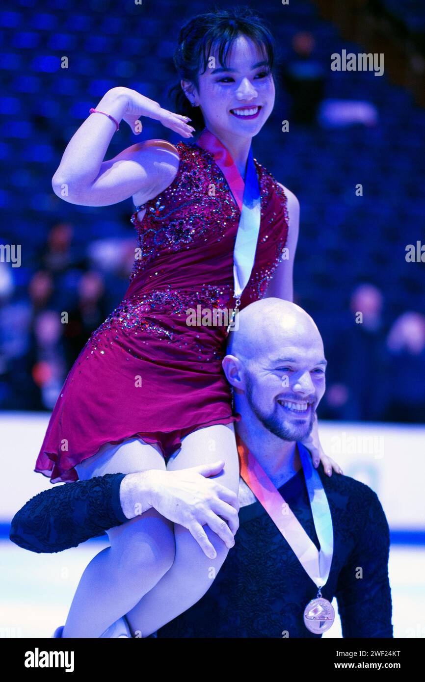 Columbus, Ohio, United States. 27th January, 2024. Ellie Kam and Danny ...