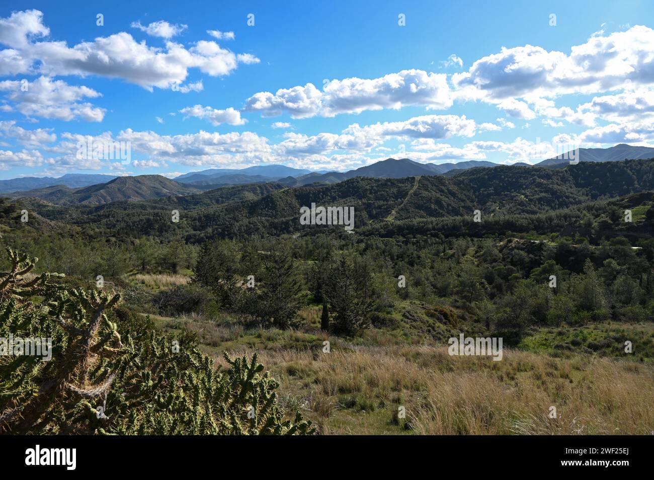 mountains above Morphou Bay in North Cyprus in winter 1 Stock Photo - Alamy