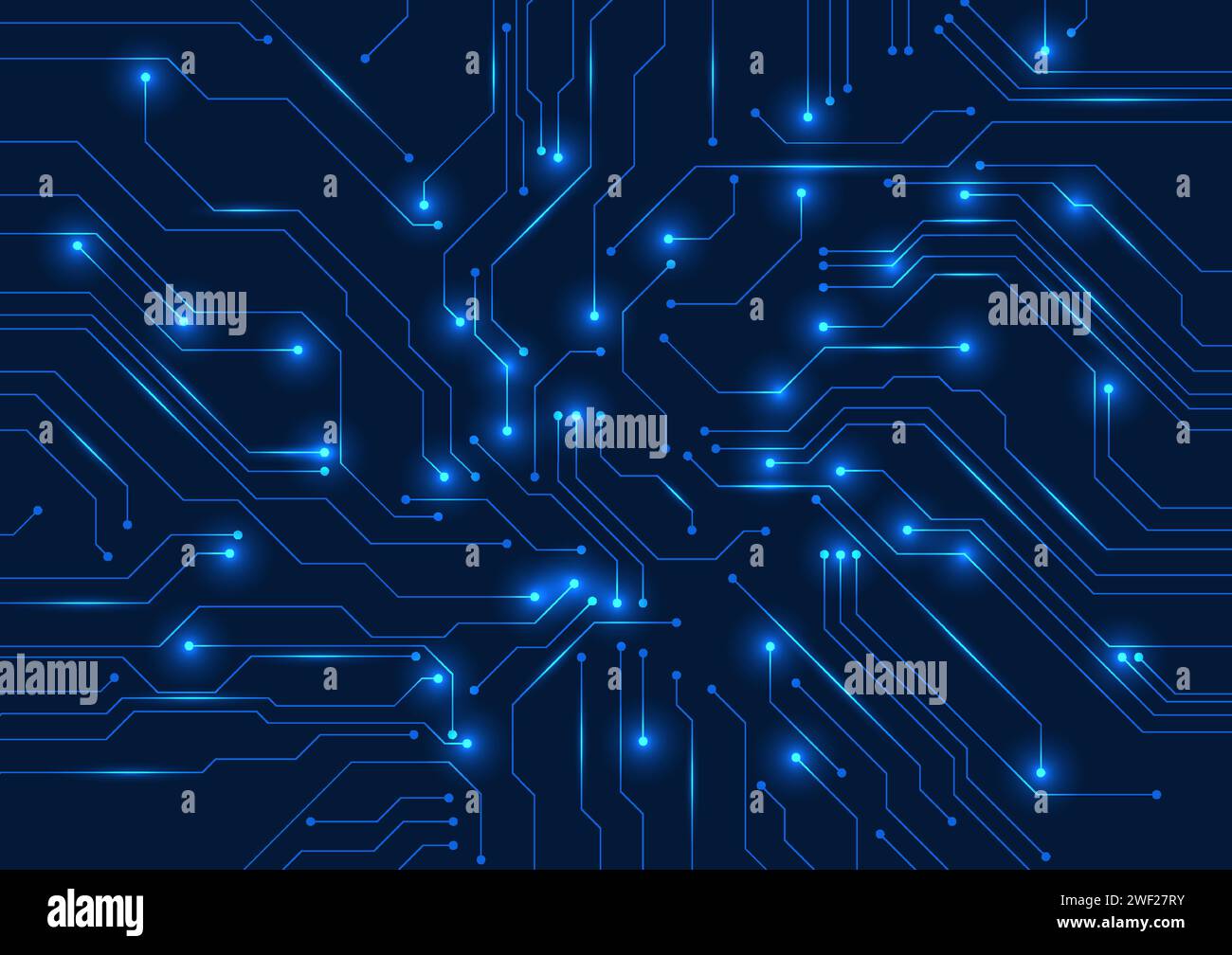 Circuit board technology background, The circuit board sends signals to ...