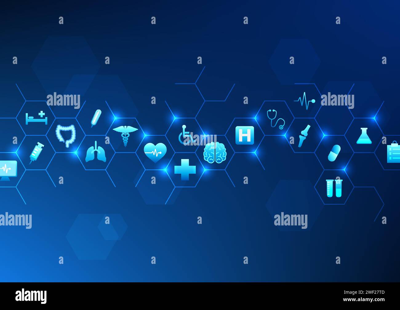 Medical technology background Inside there are medical innovations ...