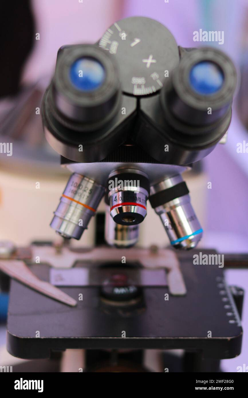 Close up scientific microscope in hi-res stock photography and images ...