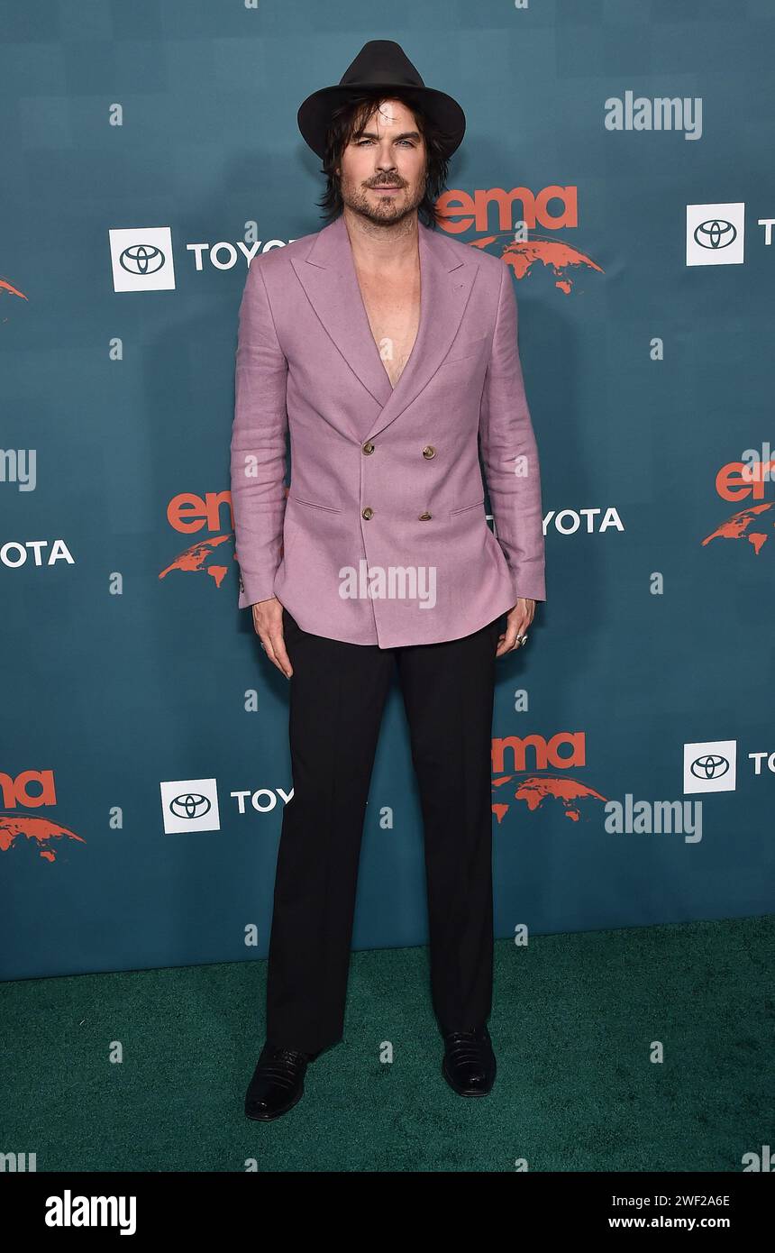 Los Angeles, USA. 27th Jan, 2024. Ian Somerhalder arriving at the EMA ...