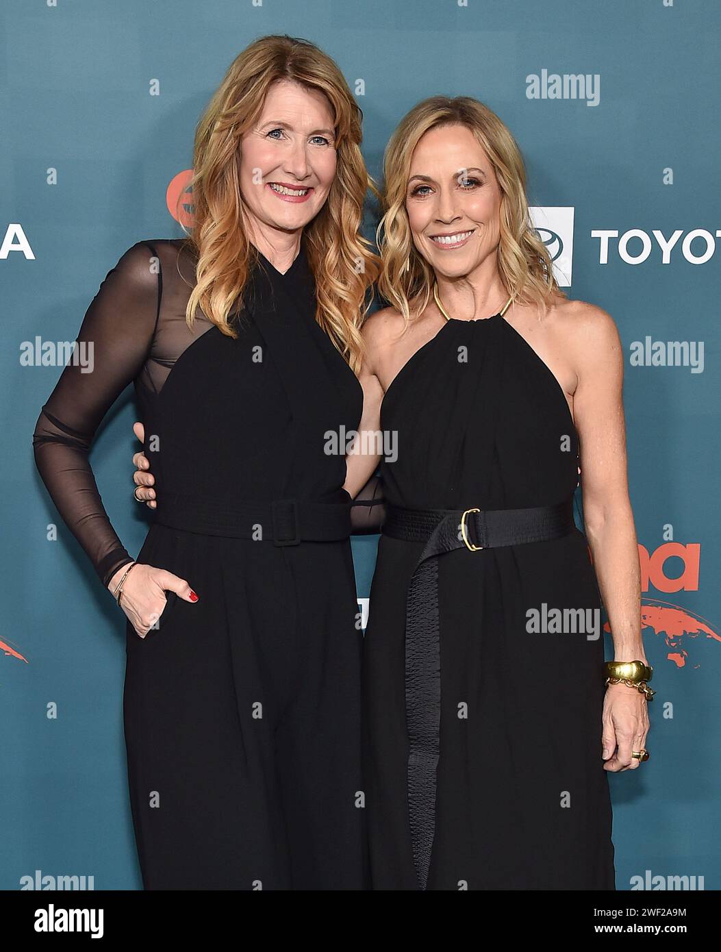 Los Angeles, USA. 27th Jan, 2024. Laura Dern and Sheryl Crow arriving ...