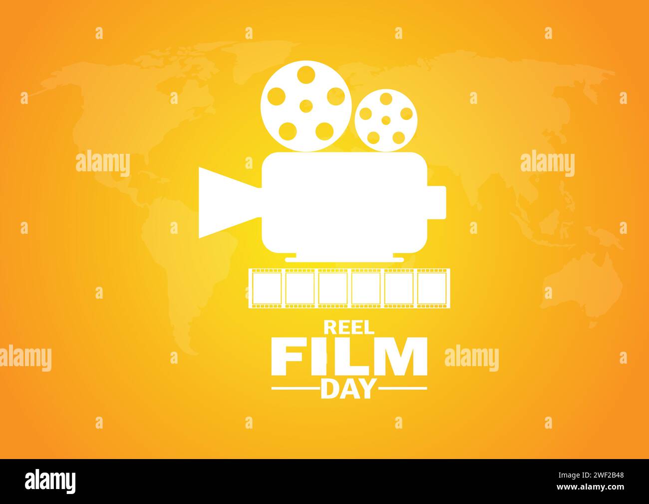 Reel Film Day Vector illustration. Holiday concept. Template for ...