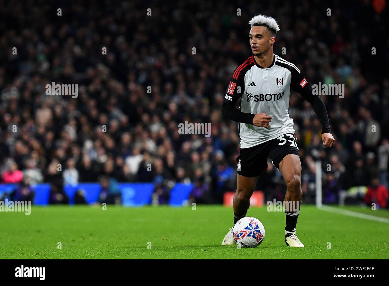 London, UK. 27th Jan, 2024. Antonee Robinson of Fulham during the ...