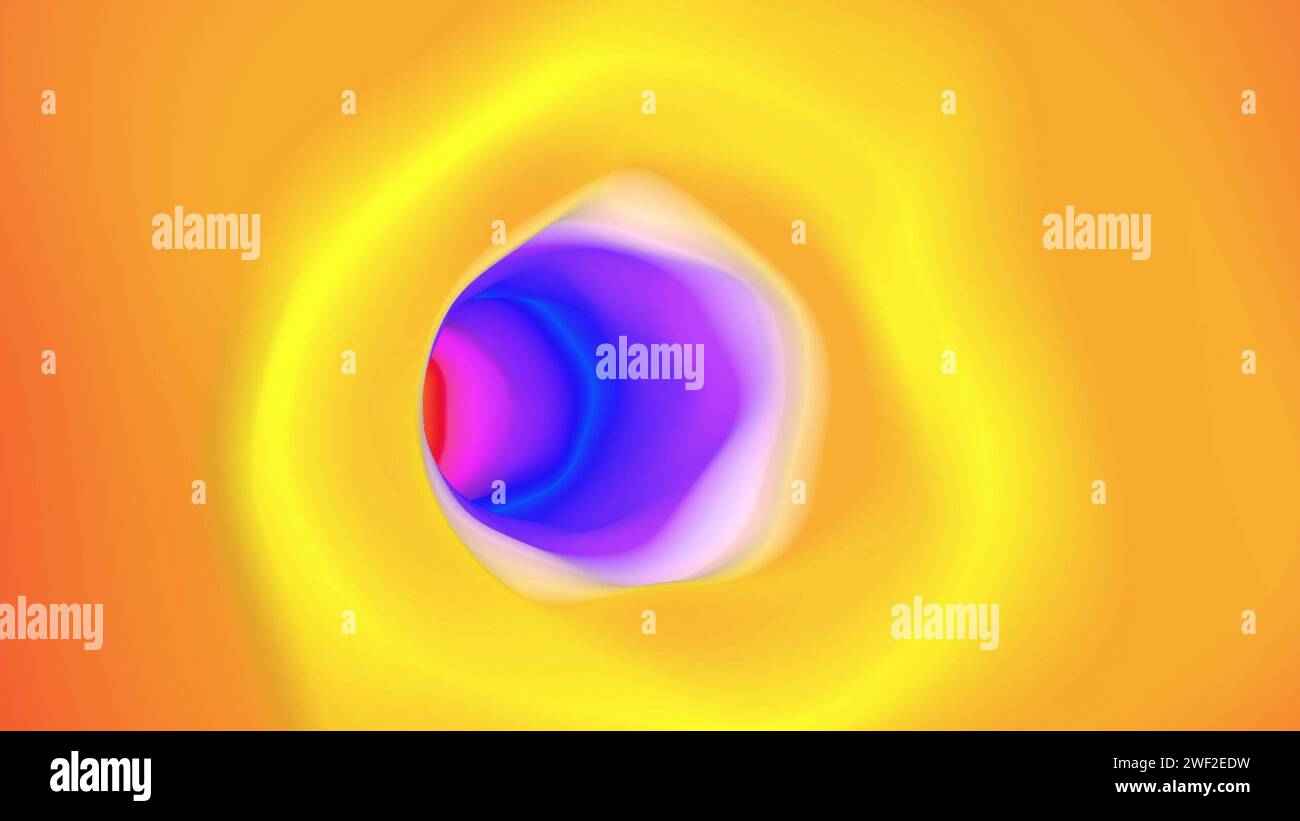 Color tunnel rainbow bright corridor intro 3d render Stock Photo - Alamy