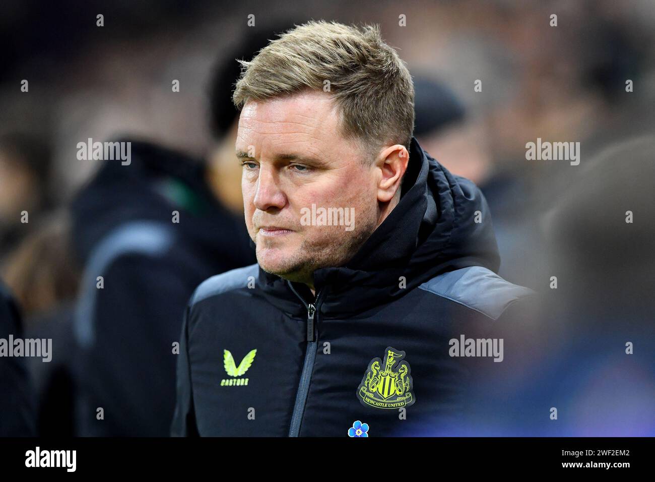 London, UK. 27th Jan, 2024. Eddie Howe Manager of Newcastle United ...