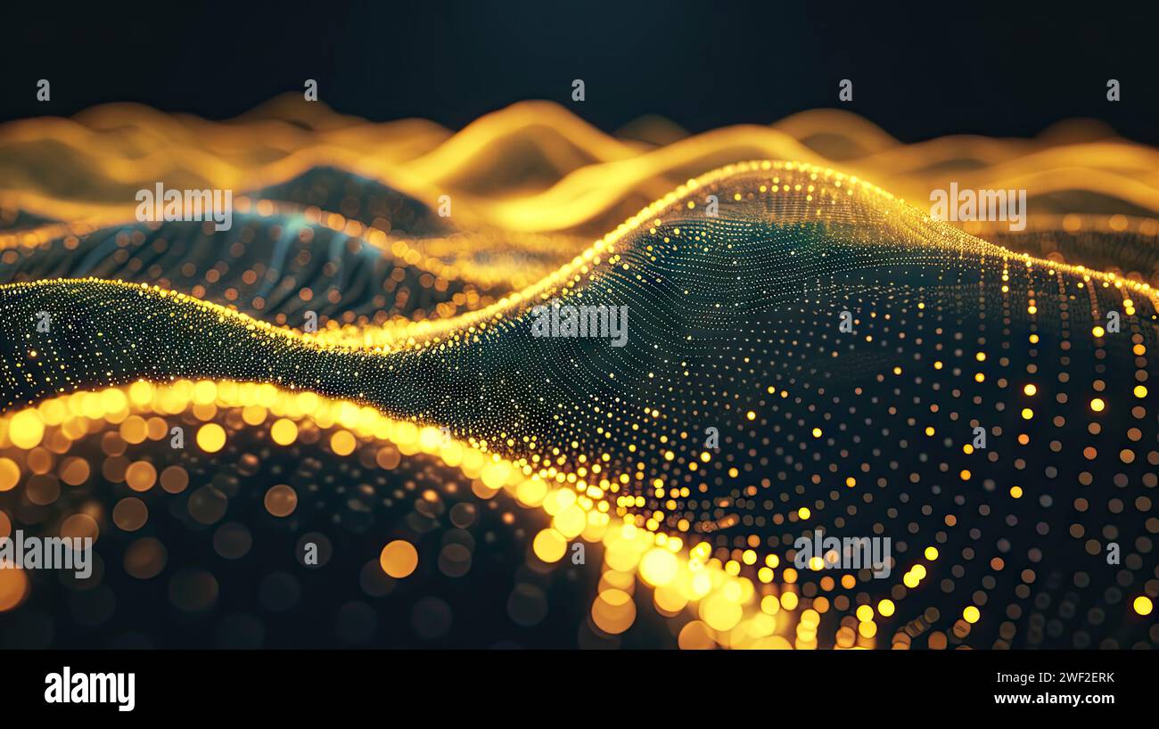 Light and shadow line particles hi-res stock photography and images - Alamy